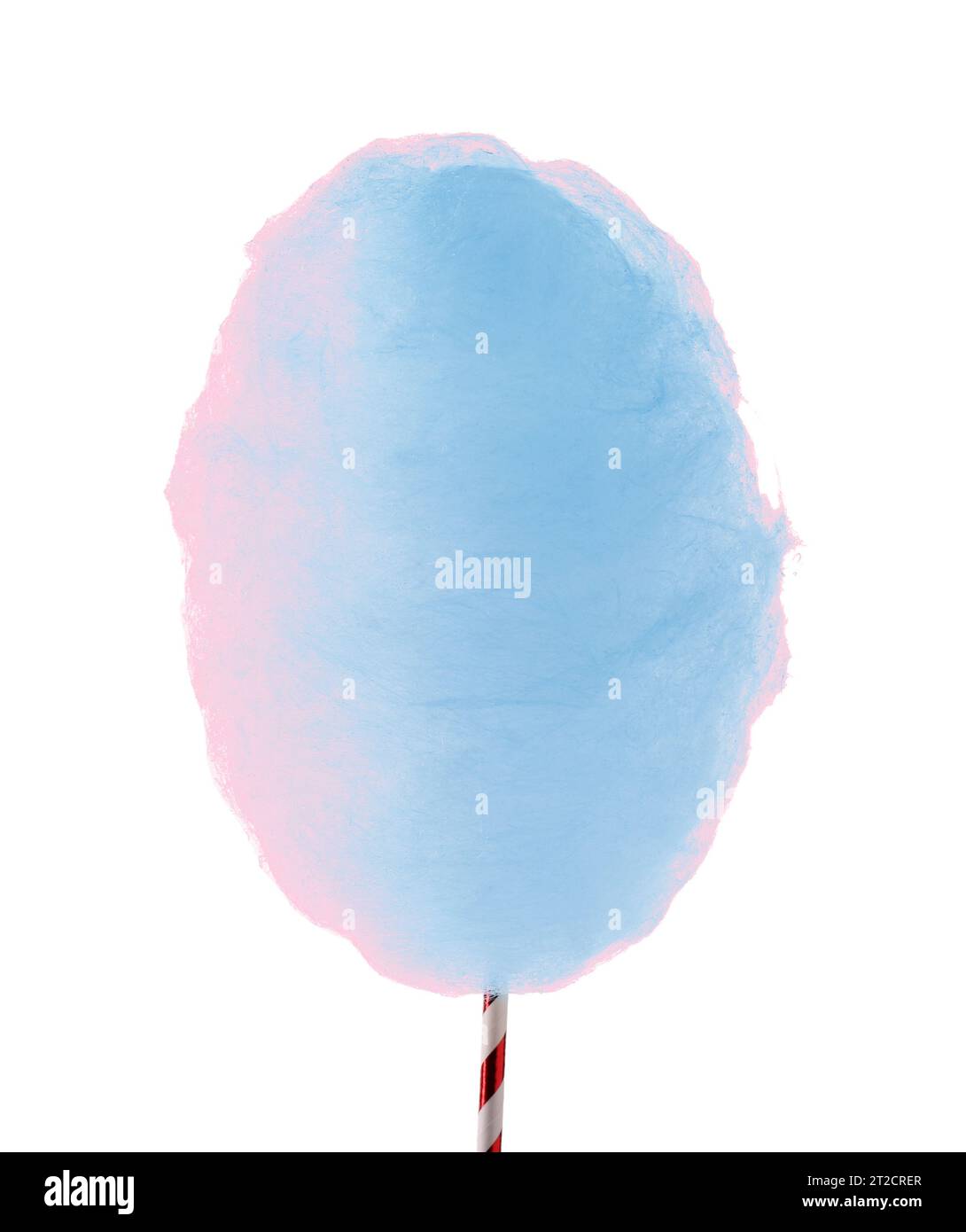 One bright cotton candy isolated on white Stock Photo - Alamy