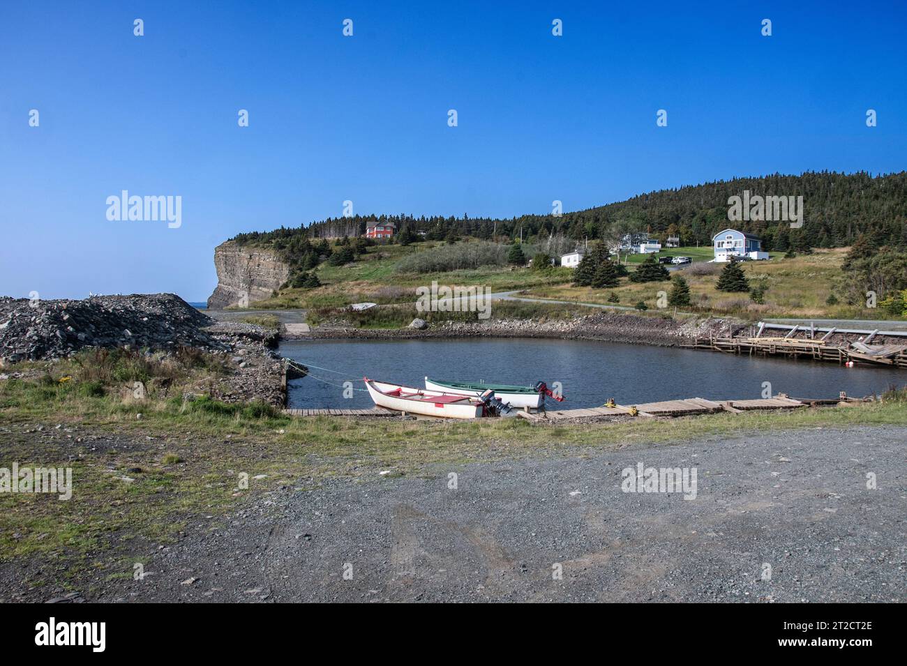 Lance Cove on Bell Island, Newfoundland & Labrador, Canada Stock Photo ...