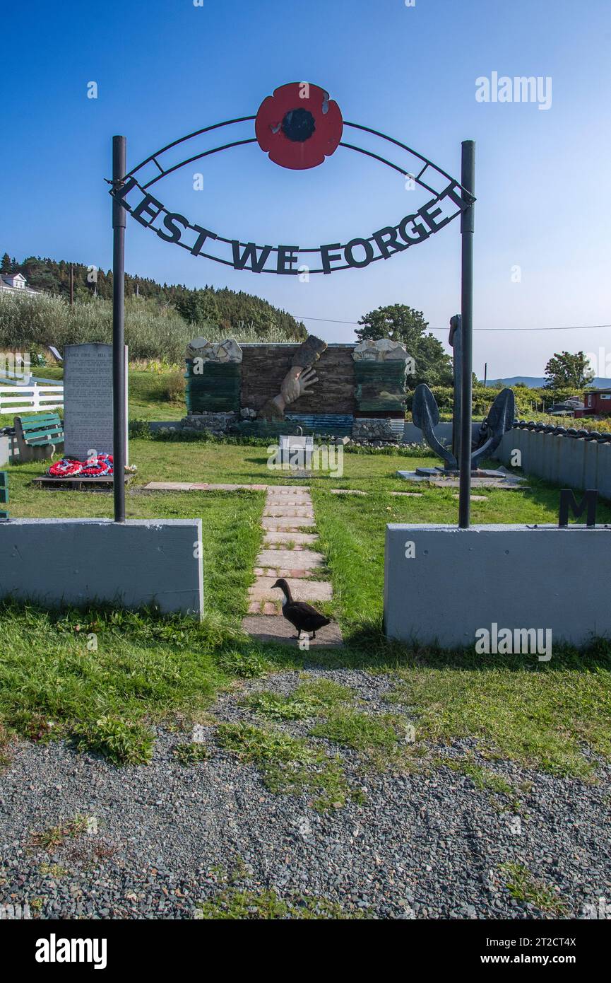 Seaman's Memorial at Lance Cove on Bell Island, Newfoundland & Labrador ...