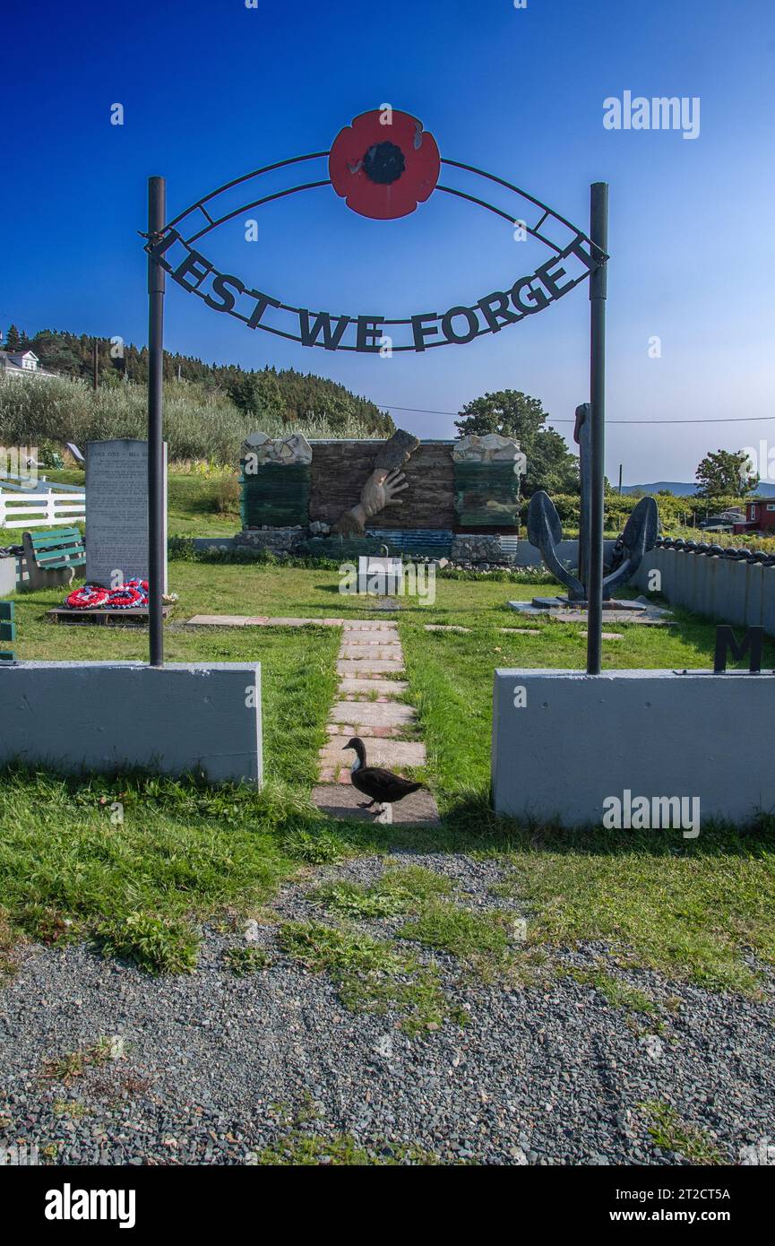 Seaman's Memorial at Lance Cove on Bell Island, Newfoundland & Labrador ...