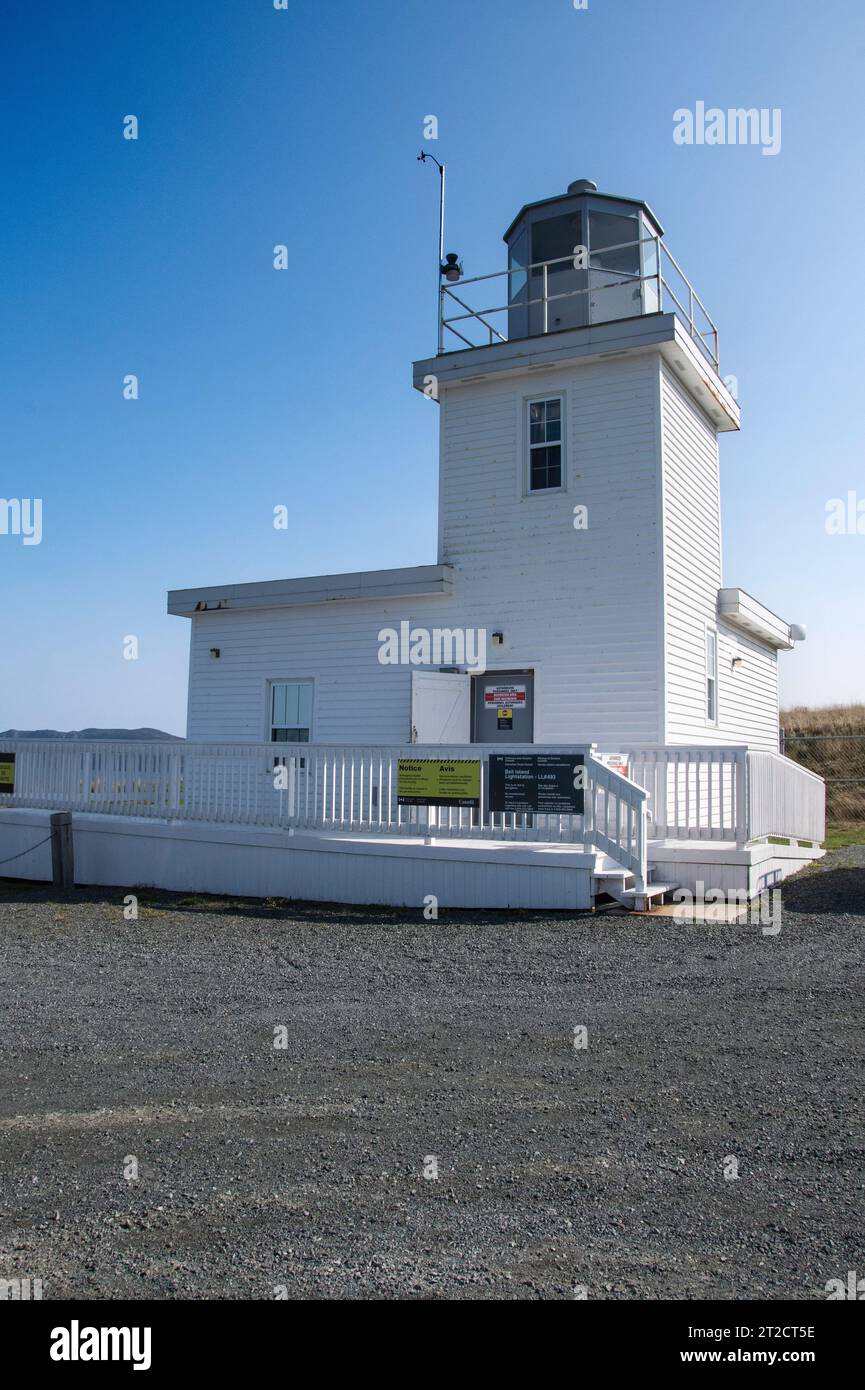 Bell Island heritage lighthouse in Newfoundland & Labrador, Canada ...
