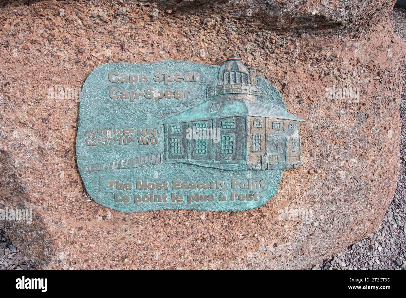 Most easterly point sign at Cape Spear Lighthouse National Historic ...