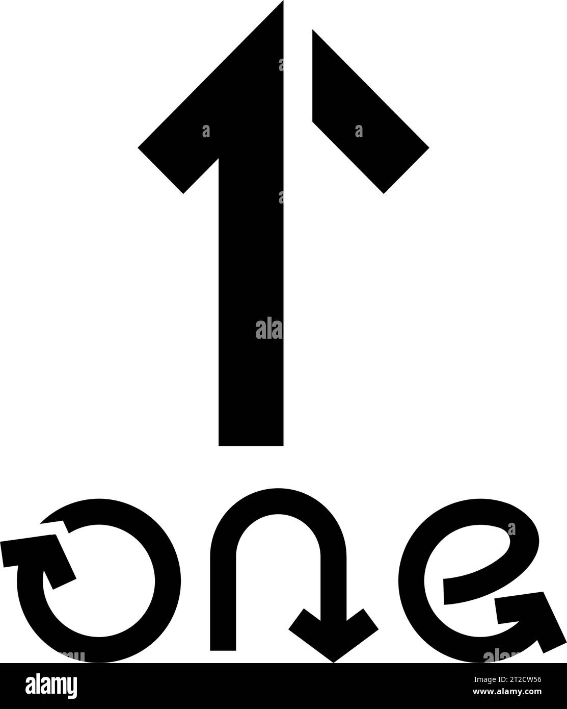 Black Symbol for Number 1 on a White Background - Icon 3 Stock Vector ...