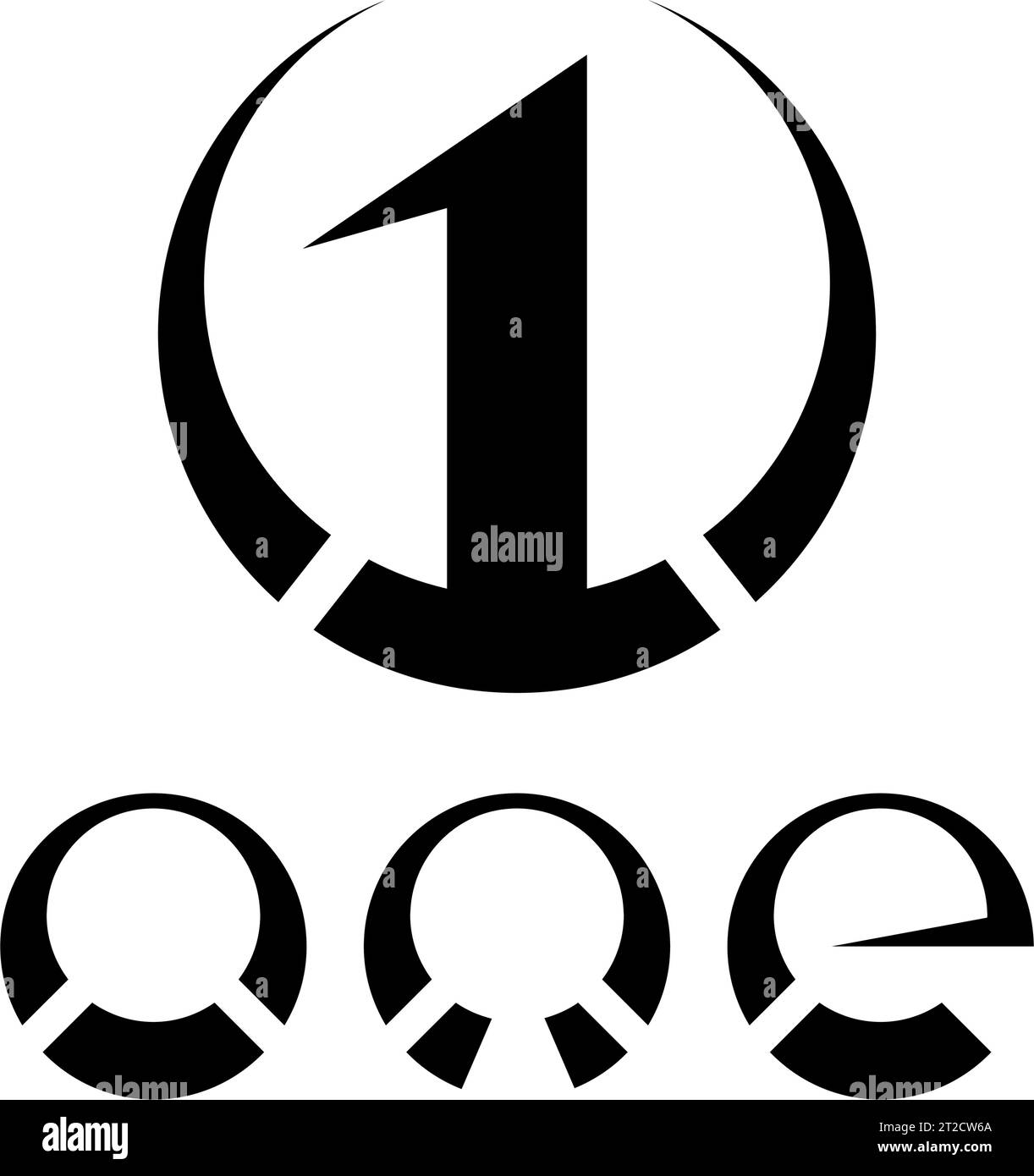 Black Symbol for Number 1 on a White Background - Icon 9 Stock Vector ...