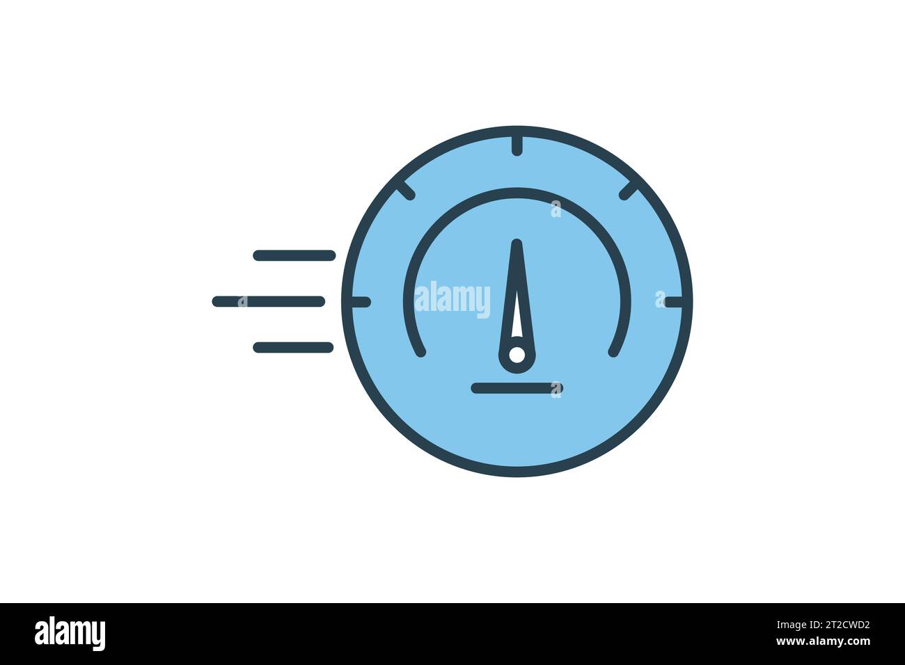 Speedometer icon. icon related to speed. suitable for web site, app, user interfaces, printable ...