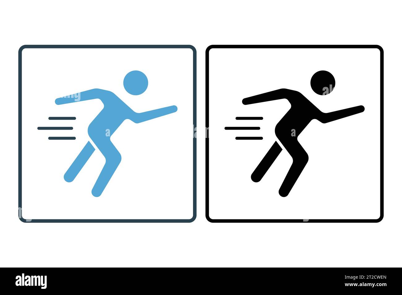 Running icon. People running. icon related to run, speed. suitable for ...