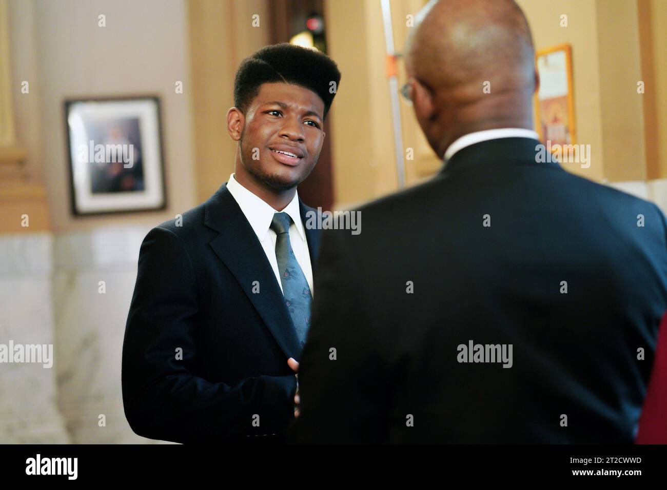 HEIST 88., from left: Bentley Green, Courtney B. Vance, 2023. ph: James Washington Jr ...