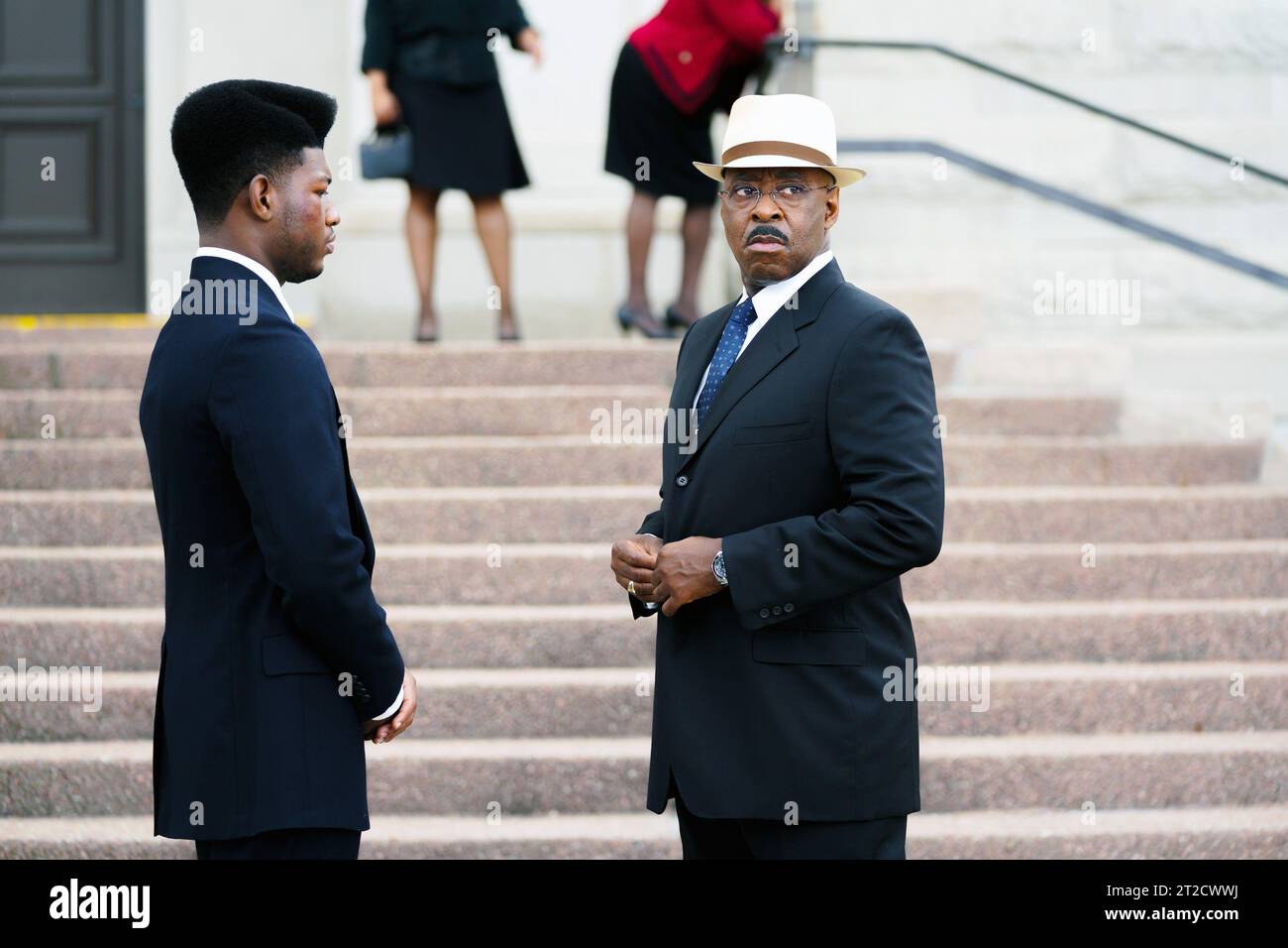 HEIST 88., from left: Bentley Green, Courtney B. Vance, 2023. ph: James Washington Jr ...