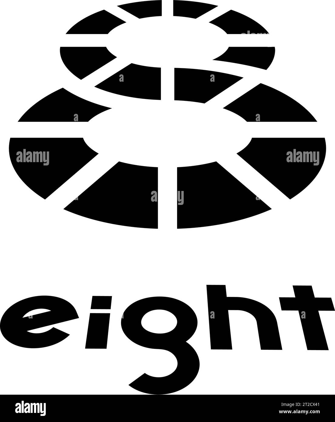 Black Symbol for Number 8 on a White Background - Icon 2 Stock Vector ...