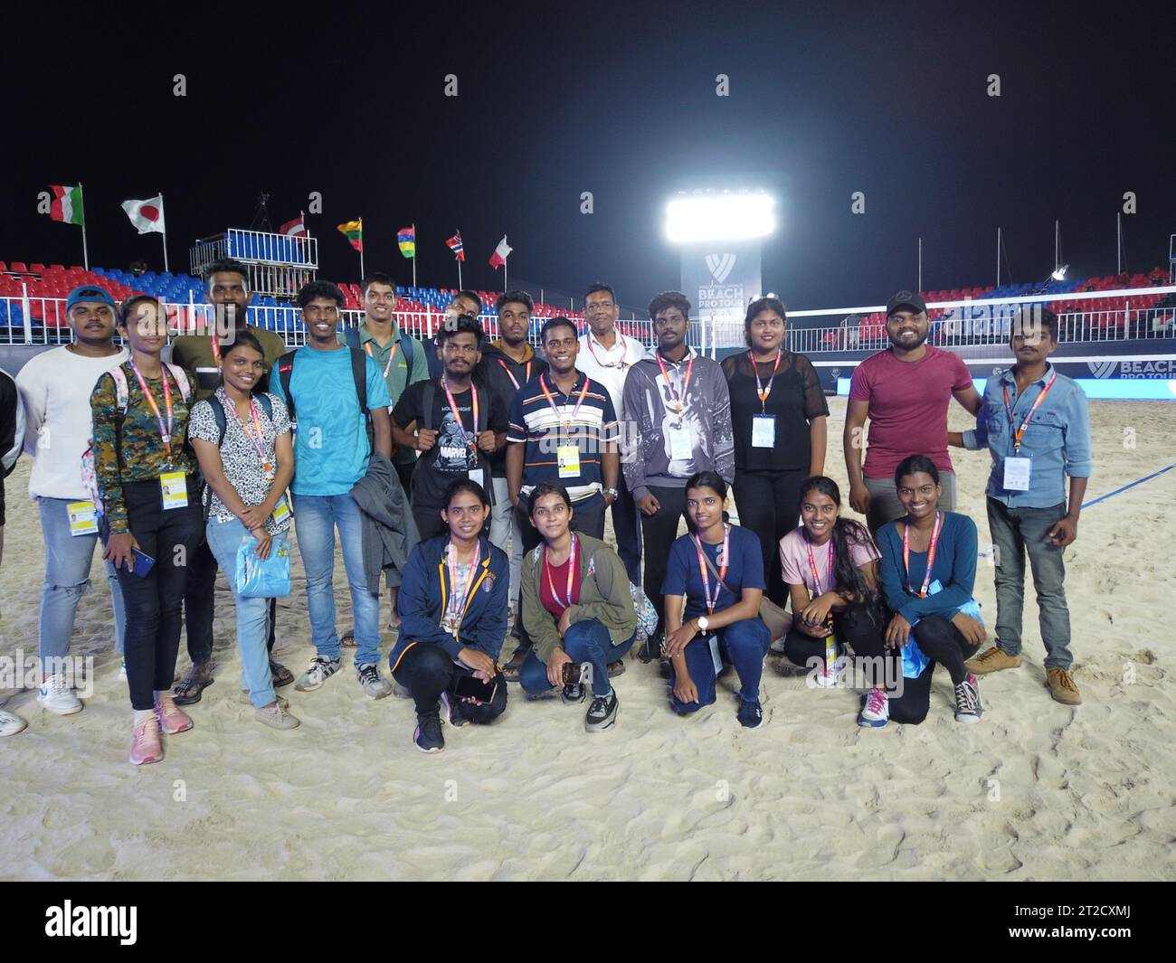 Officials getting ready for the Volleyball World Beach Pro Tour 2023 ...