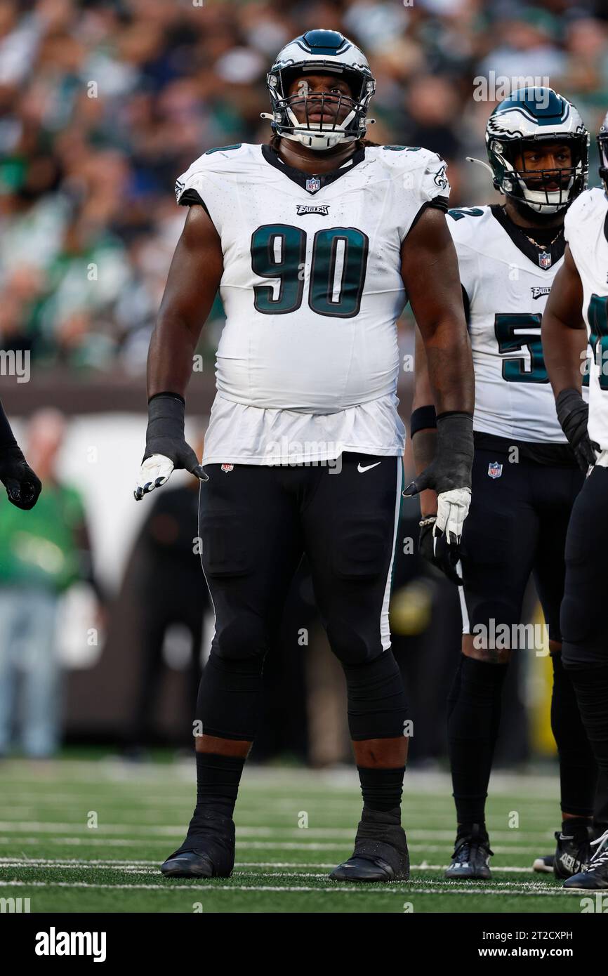 Philadelphia Eagles defensive tackle Jordan Davis (90) in action ...