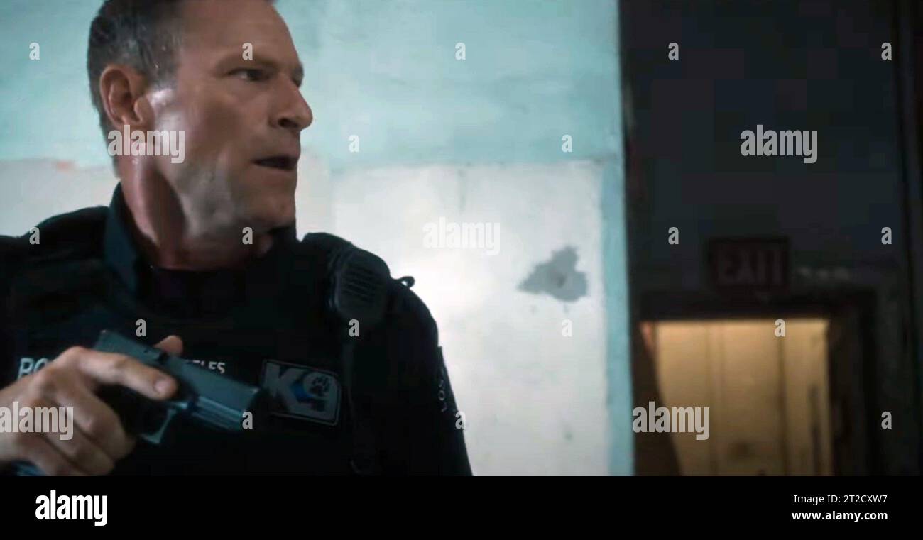 MUZZLE, Aaron Eckhart, 2023. © RLJE Films / Courtesy Everett Collection ...