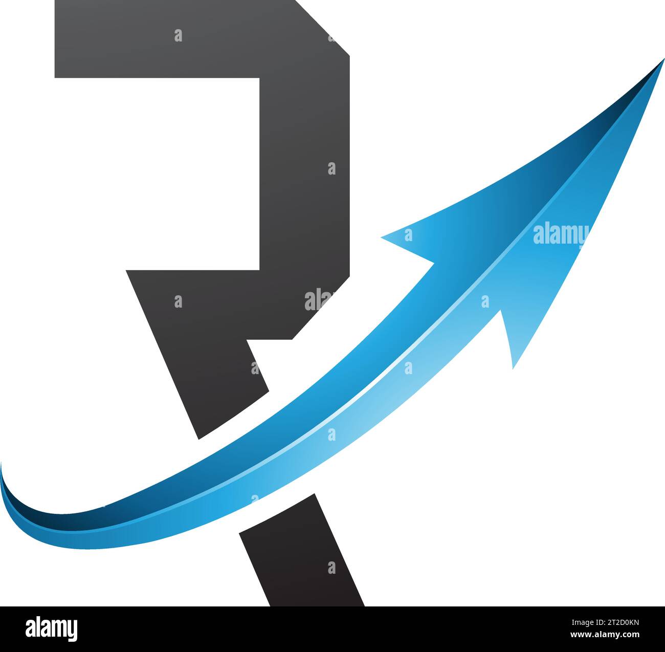 Futuristic type r arrow logo hi-res stock photography and images - Alamy
