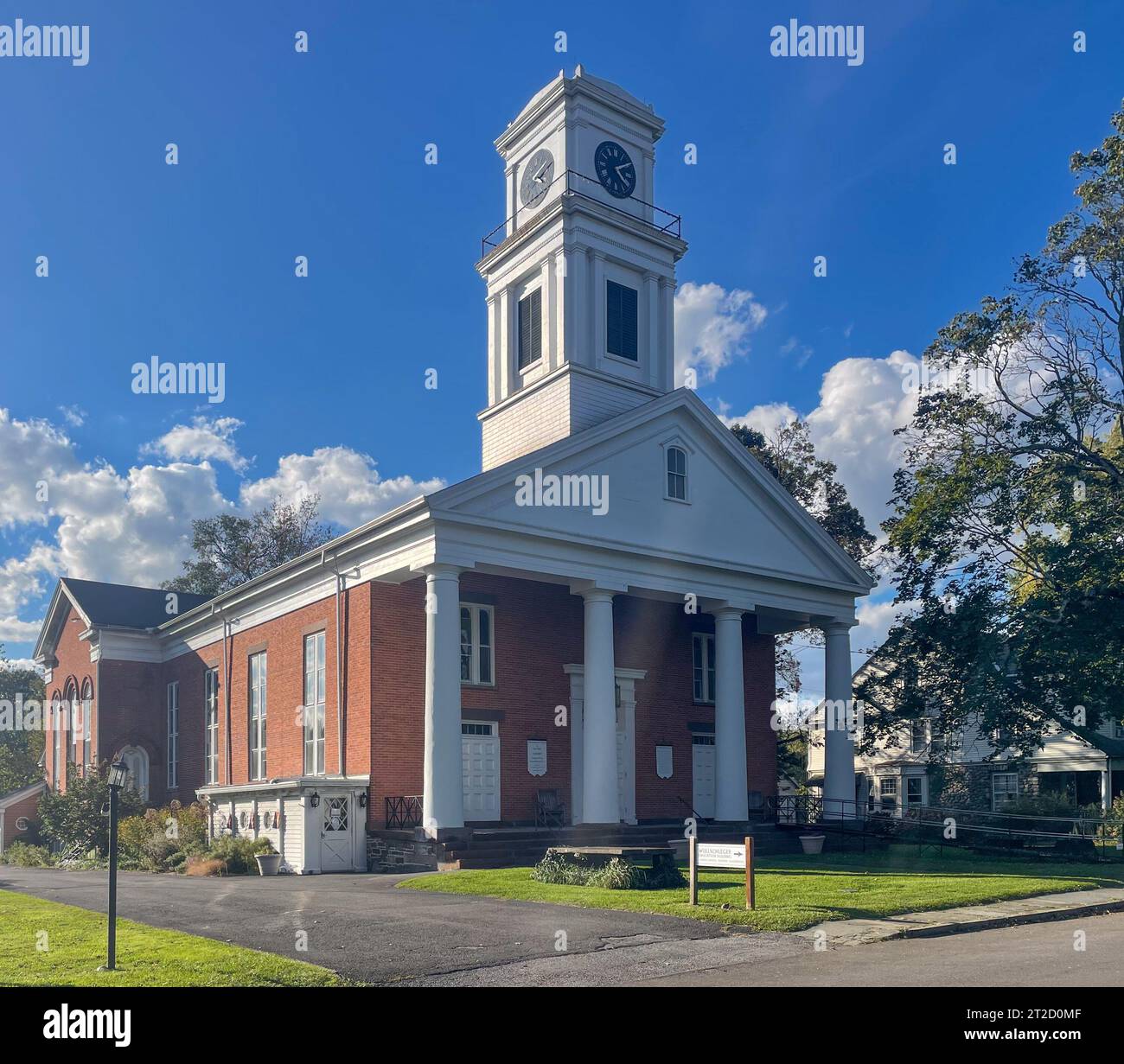 New Paltz, NY - US - Oct 10, 2023 The historic Reformed Church of New ...