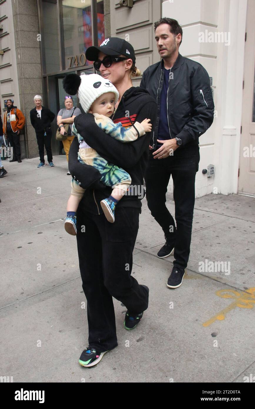 NEW YORK, NY- OCTOBER 18: Paris Hilton, Phoenix Barron Hilton Reum and ...