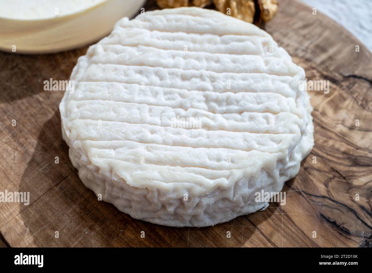 Cheese collection, French Perail les Buissieres white soft cheese made ...