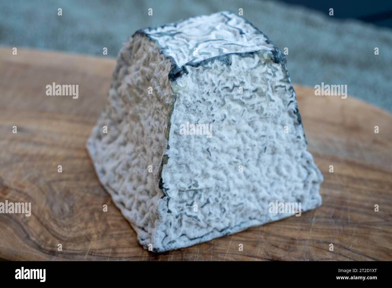 Cheese collection, French Pouligny pyramid cheese made from goat milk ...