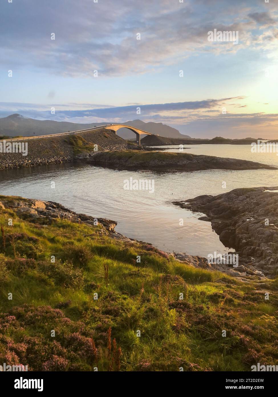 Storseisundet bridge, the main attraction of the Atlantic road. Norway ...