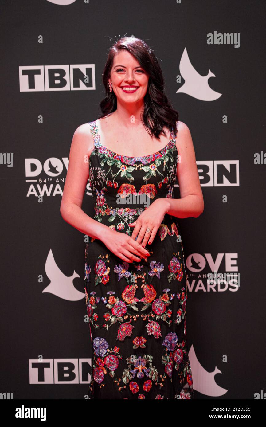 Nashville, Tennessee, USA, October 17, 2023. Nicole Hannel On the red ...