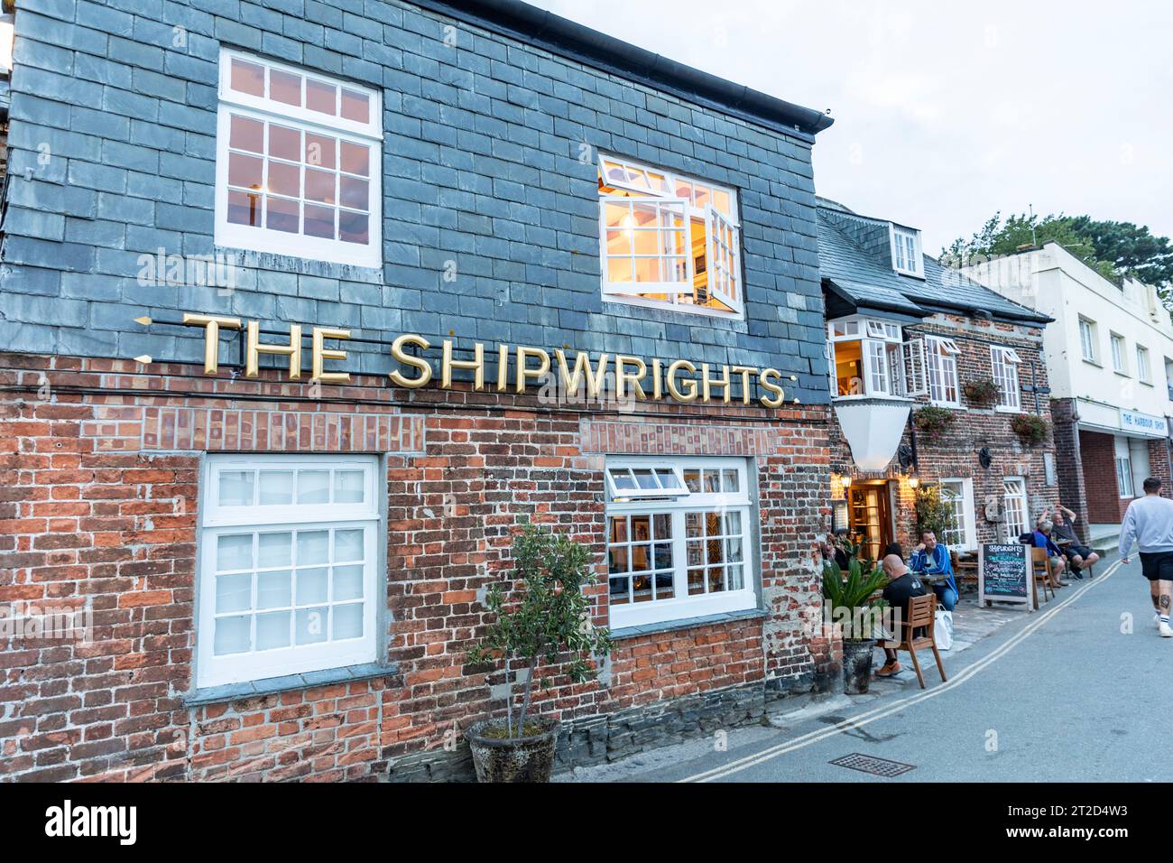 The Shipwrights pub public house in Padstow overlooking the harbour ...