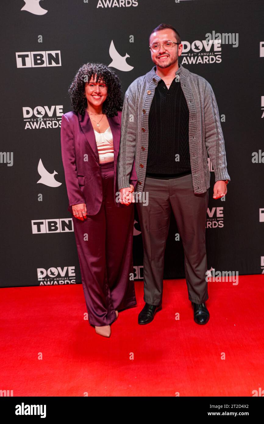 Nashville, Tennessee, USA, October 17, 2023. Jayson Palacio On the red ...