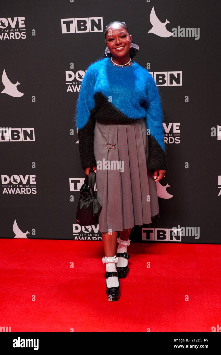 Nashville, Tennessee, USA, October 17, 2023. Tianna On the red carpet ...