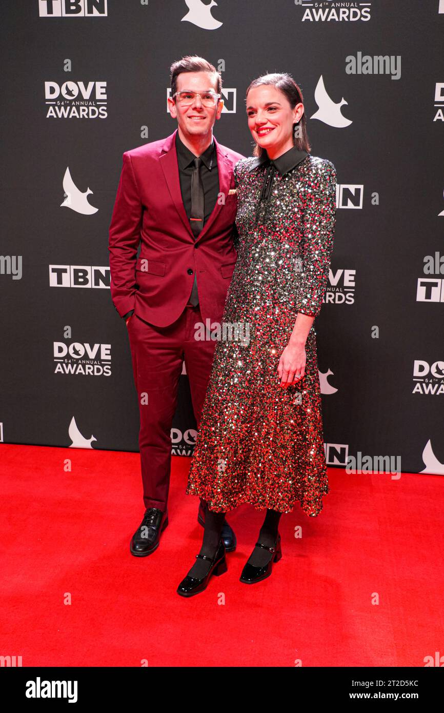 Nashville, Tennessee, USA, October 17, 2023. Sarah Kroger On the red ...