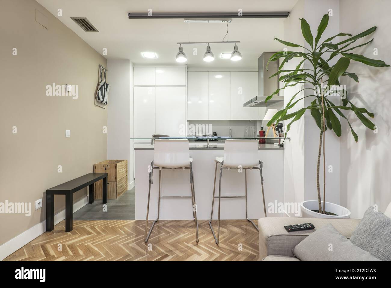 Open type kitchen hi-res stock photography and images - Alamy