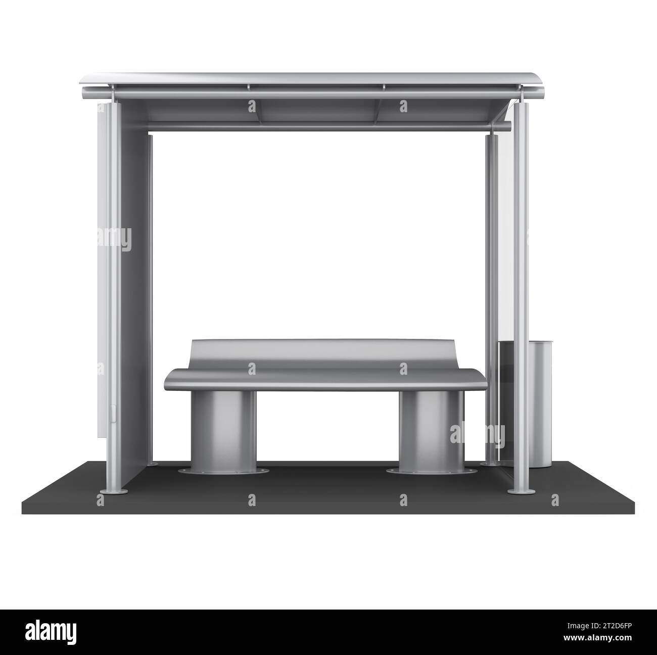 Bus Stop Isolated Stock Photo - Alamy