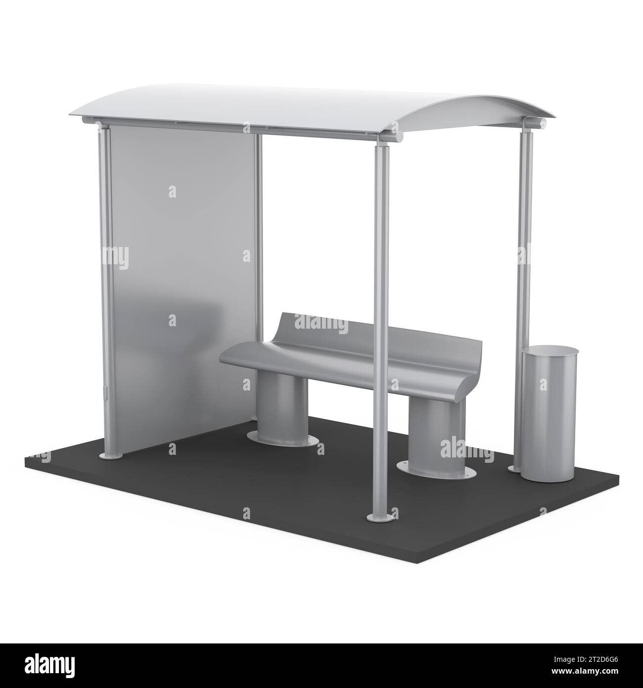 Bus Stop Isolated Stock Photo - Alamy