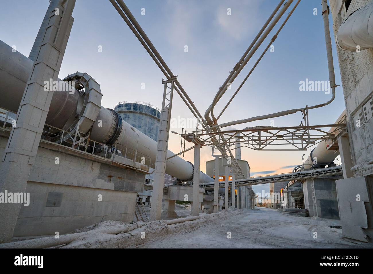 Rotating furnace for construction materials roasting Stock Photo - Alamy