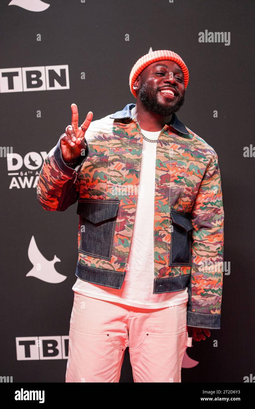 Nashville, Tennessee, USA, October 17, 2023. Jonathan Traylor On the red carpet during 54th ...