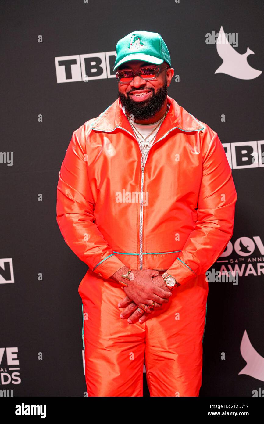 Nashville, Tennessee, USA, October 17, 2023. Jason Clayborn On the red ...