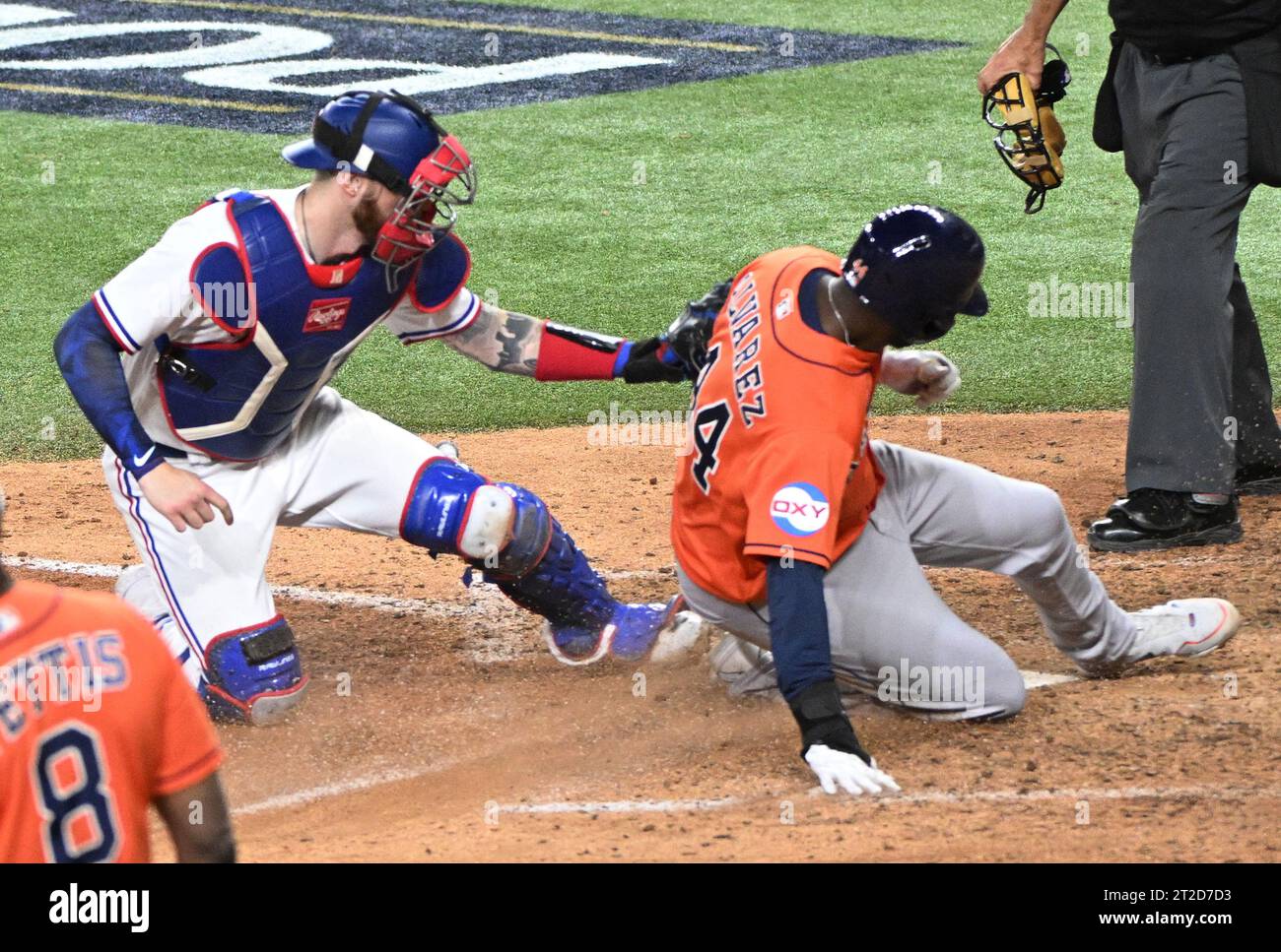 Arlington, United States. 18th Oct, 2023. Houston Astros Yordan Alvarez ...