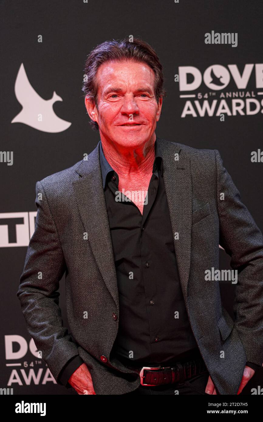 Nashville, Tennessee, USA, October 17, 2023. Dennis Quaid On the red ...