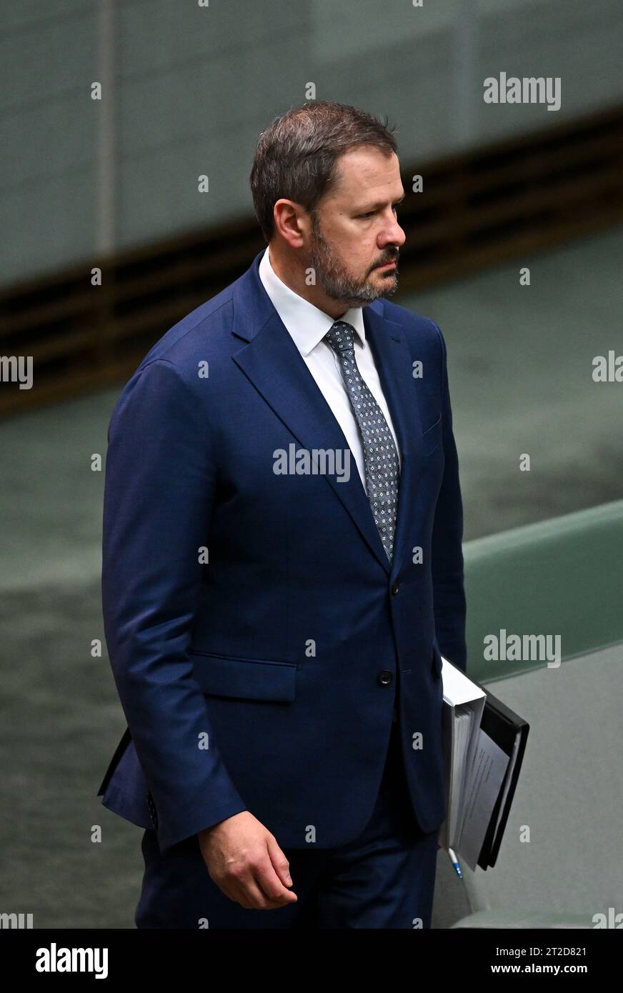 Australian Science Minister Ed Husic reacts during Question Time in the ...