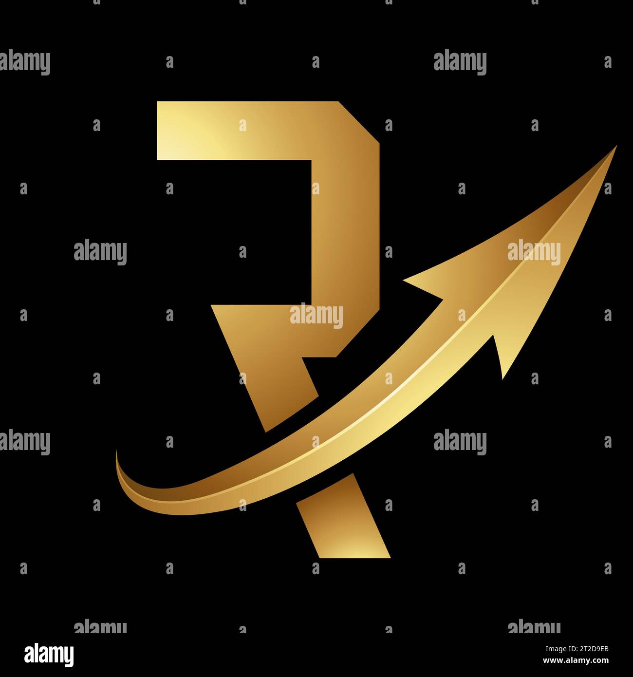 Futuristic type r arrow logo hi-res stock photography and images - Alamy