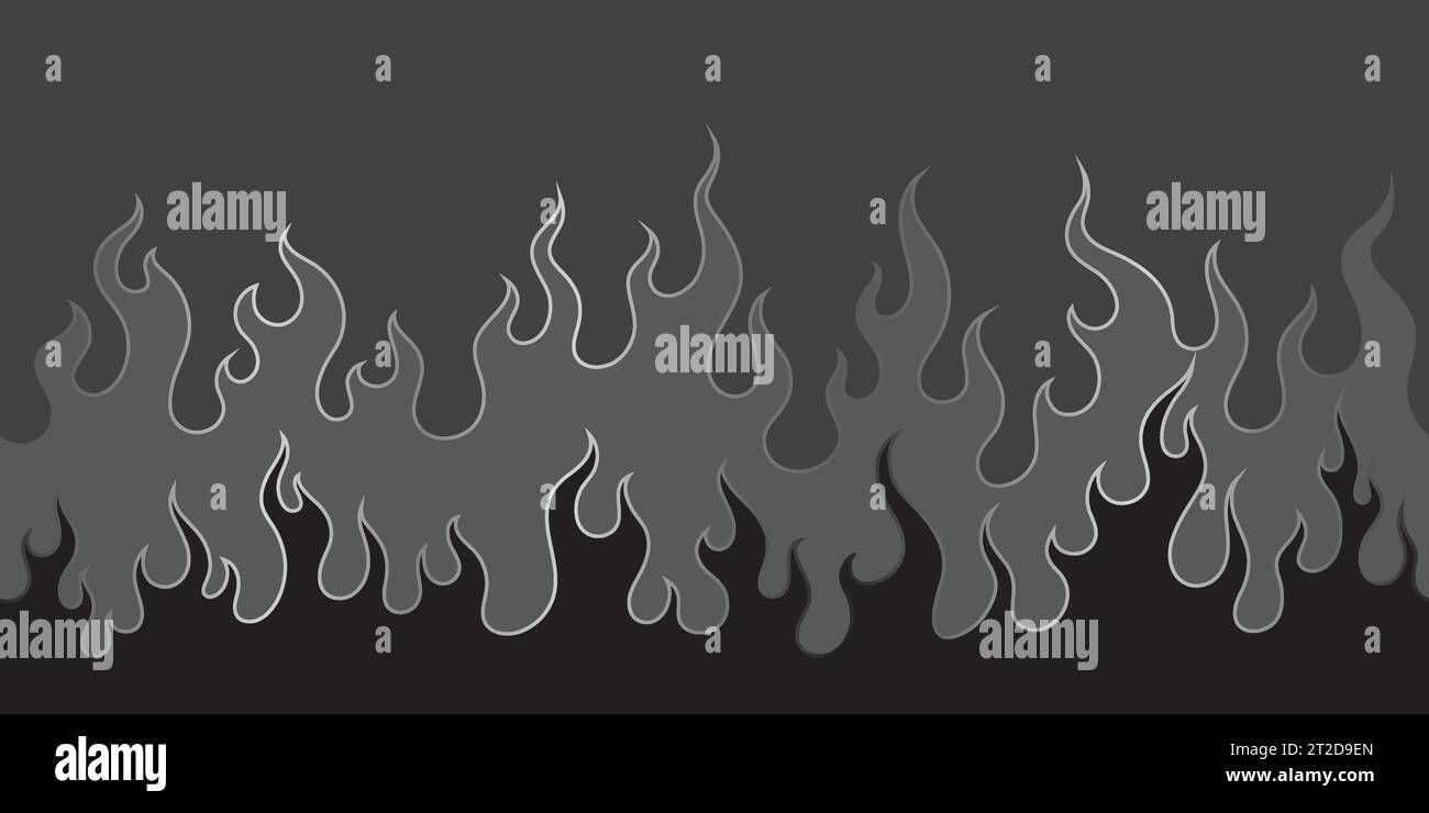 oriental fire pattern seamless wallpaper vector illustration Stock ...