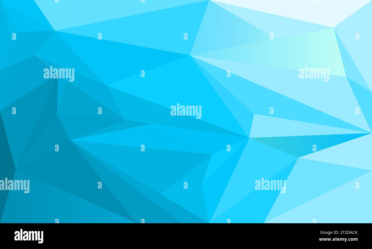 Bright blue triangle polygon abstract background. Geometric shape element design graphic. vector ...