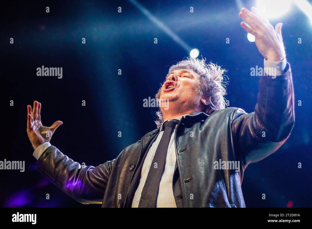 Buenos Aires, Argentina. 18th Oct, 2023. Javier Gerardo Milei makes a ...