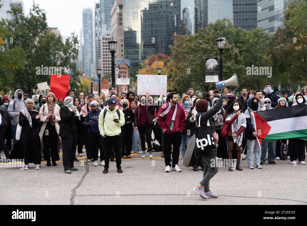 Toronto, Canada - 18 October 2023: Every voice matters: a scene of ...