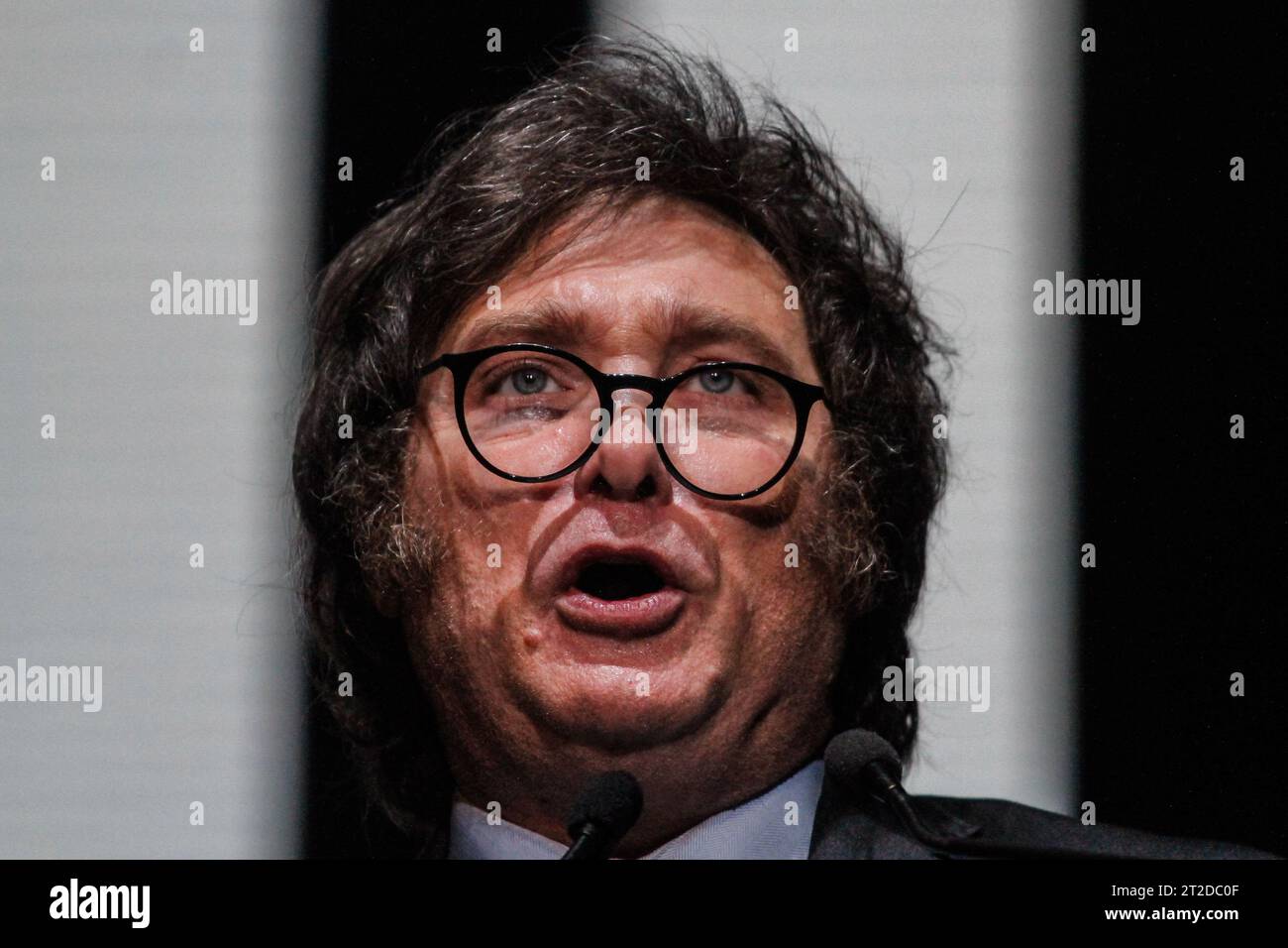 Buenos Aires, Argentina. 18th Oct, 2023. Javier Gerardo Milei makes a ...