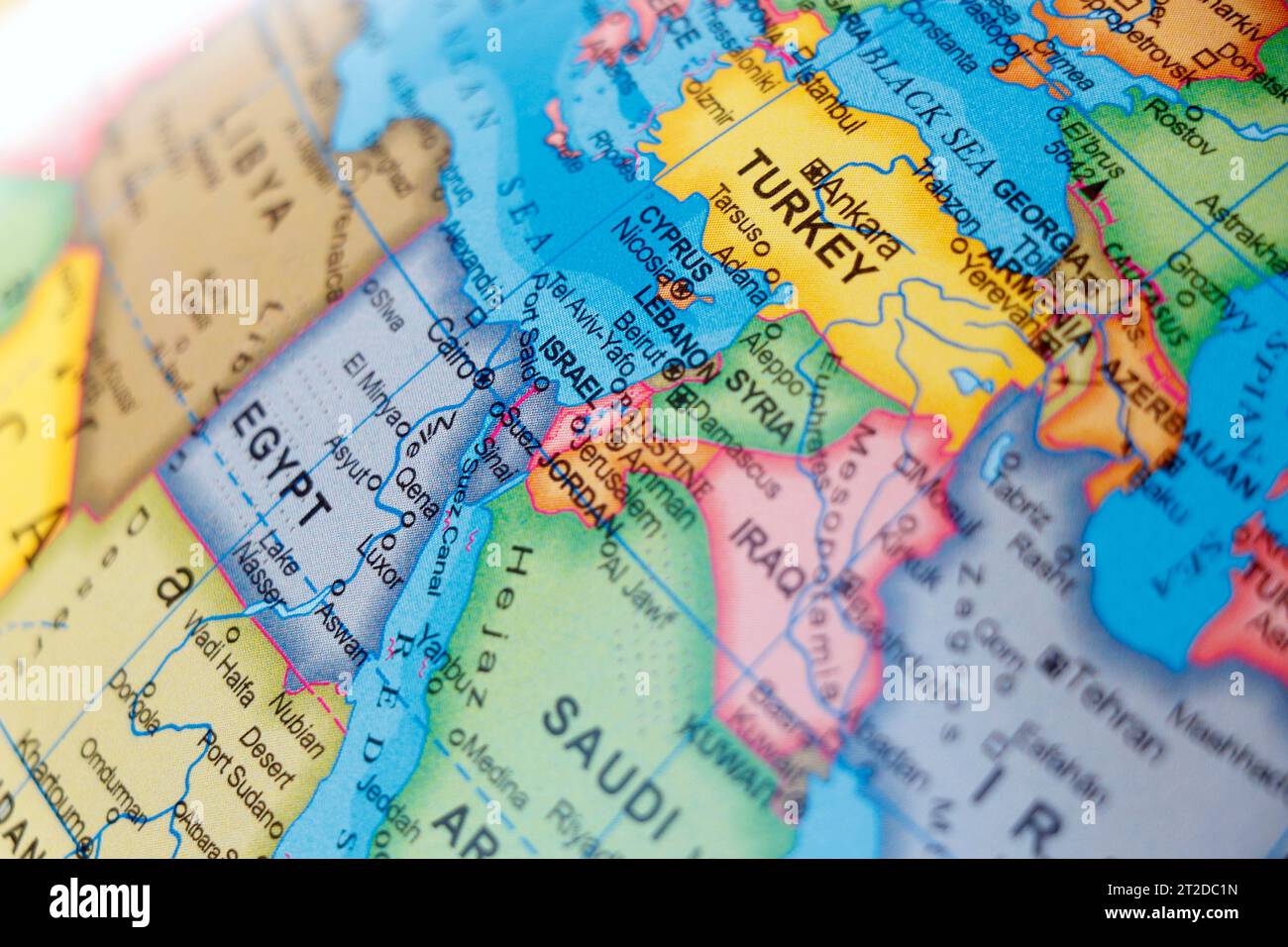 world map of middle east countries Israel, Palestine, Jordan, Iraq ...