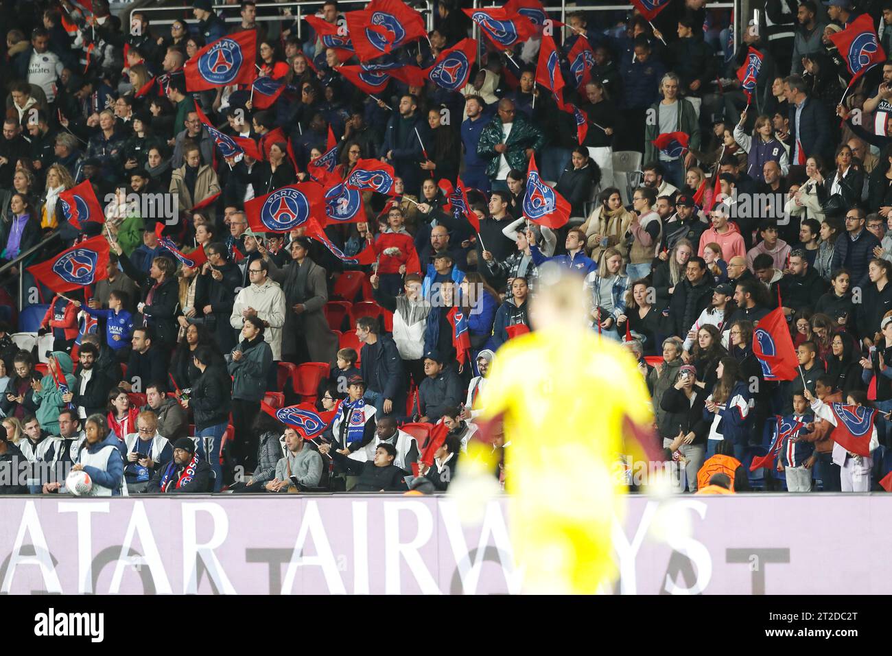 Paris, France. 18th Oct, 2023. Paris Saint-Germain's fans Football ...