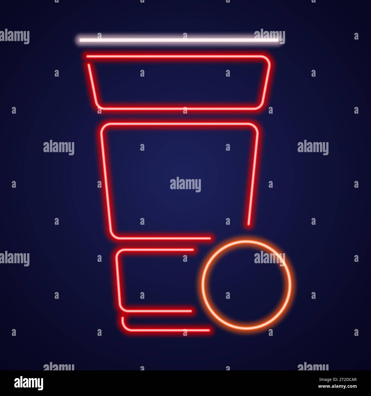 Red Beer Pong Illustration Plastic Cup And Ball With Splashing Beer