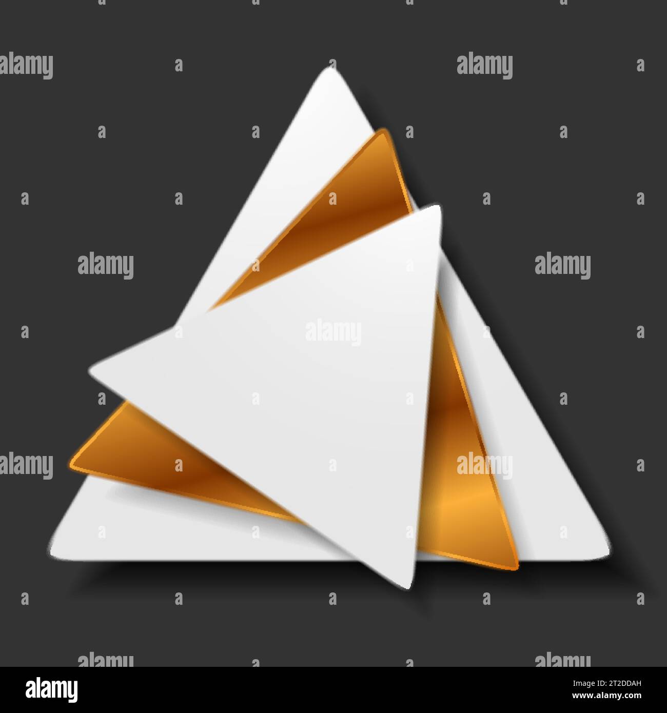 Grey and golden triangles abstract geometric tech background. Vector design Stock Vector Image ...