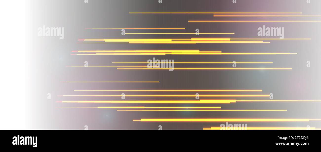 Bright orange neon lines abstract tech futuristic background. Concept ...