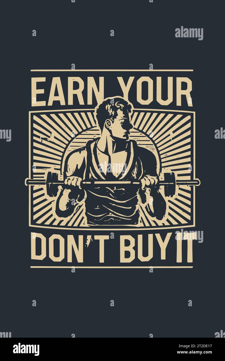 vector gym vintage t shirt design Stock Vector Image & Art - Alamy