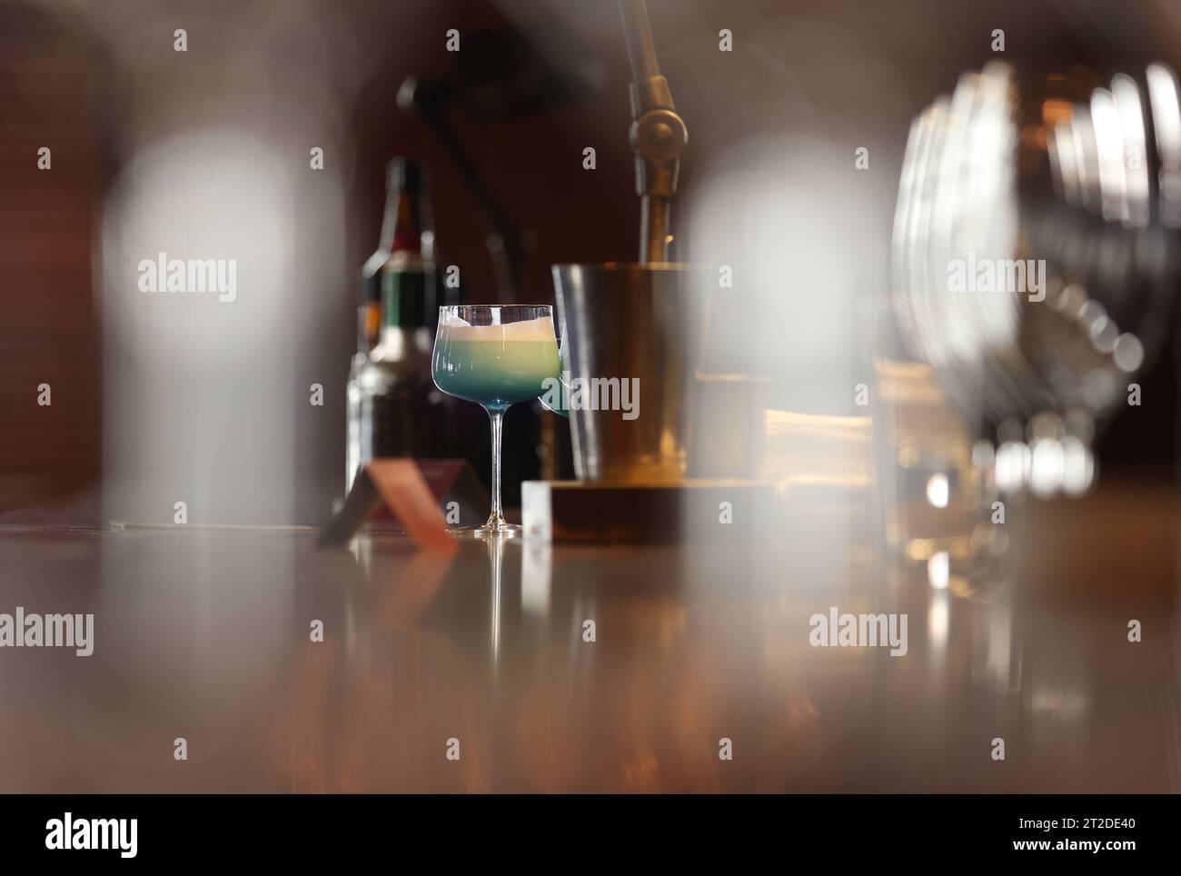 FILED - 13 October 2023, Bavaria, Munich: A "Swimming Pool" cocktail ...