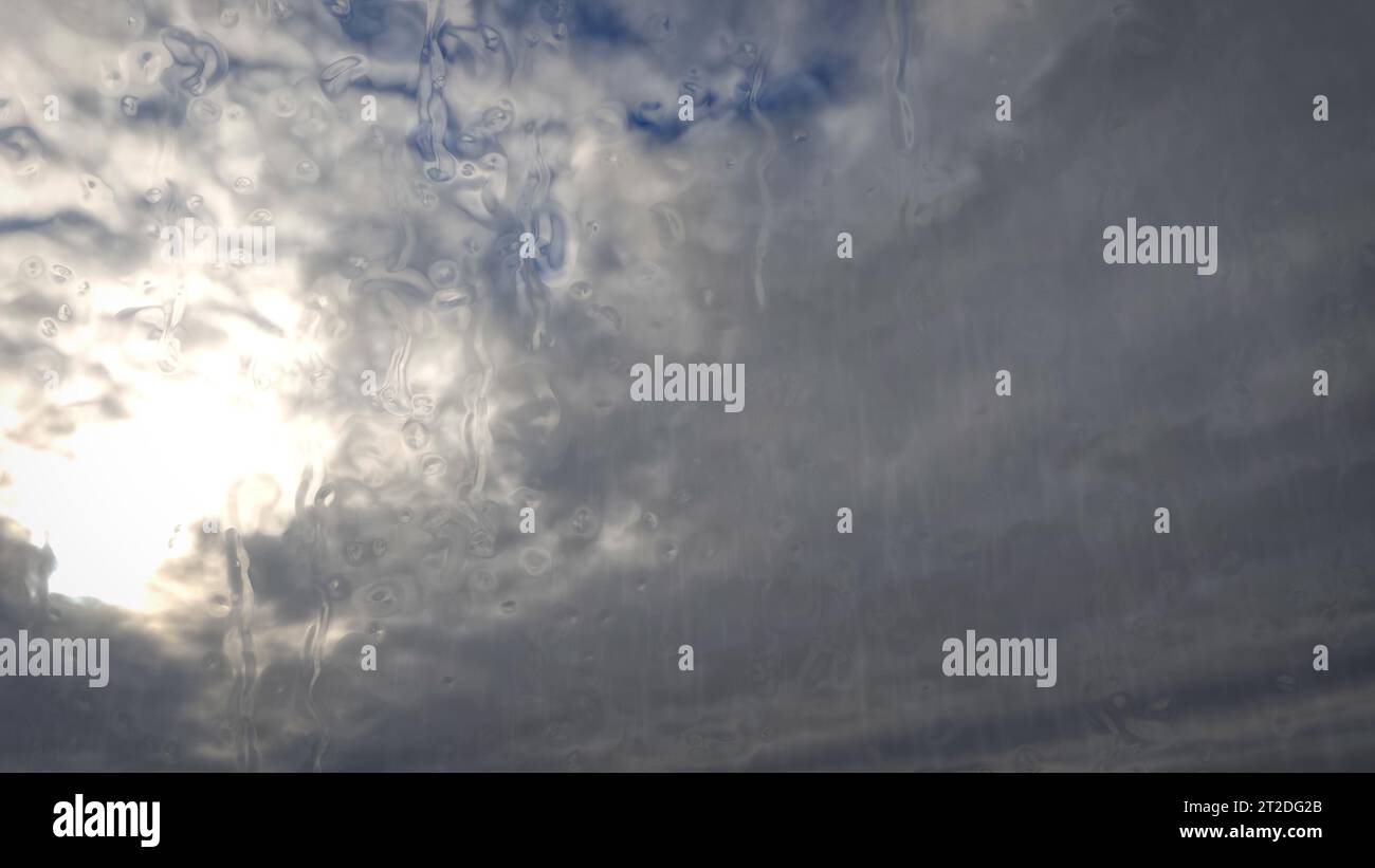 rainfall on sky with clouds - cute weather background - photo of nature ...